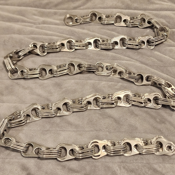 Other | 5 Aluminum Pull Tabs Can Tabs Large Tabs Continuous Silver ...